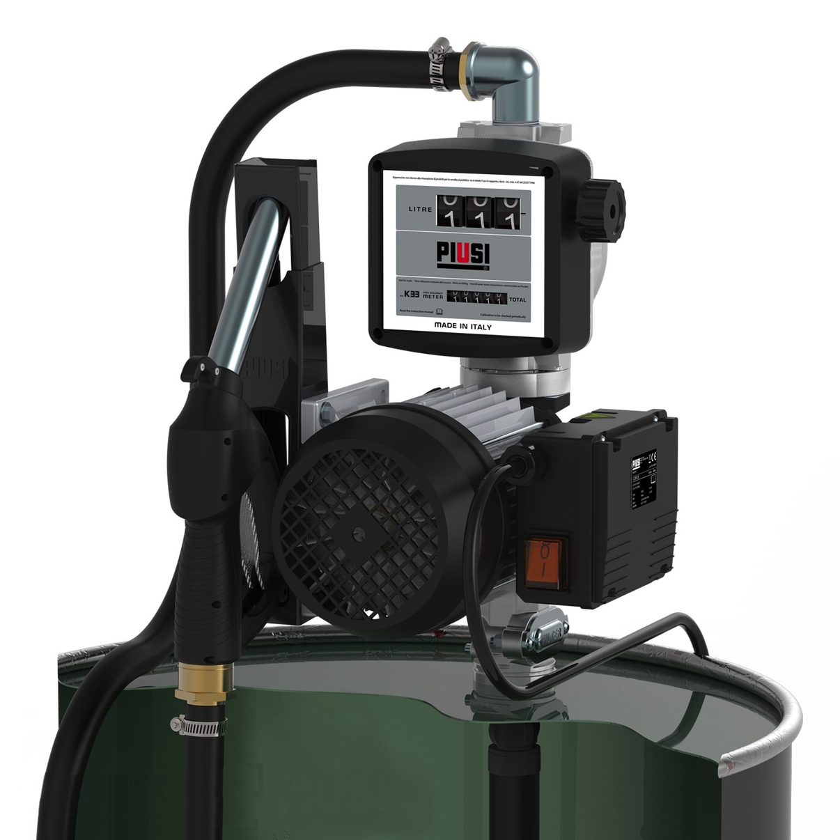 BOMBA PIUSI PARA DESPACHO DE DIESEL 56LPM 110V CON MEDIDOR – Ahiton